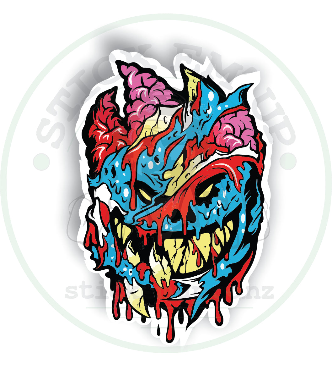 Zombie SpitFire Sticker – Stick Em' Up