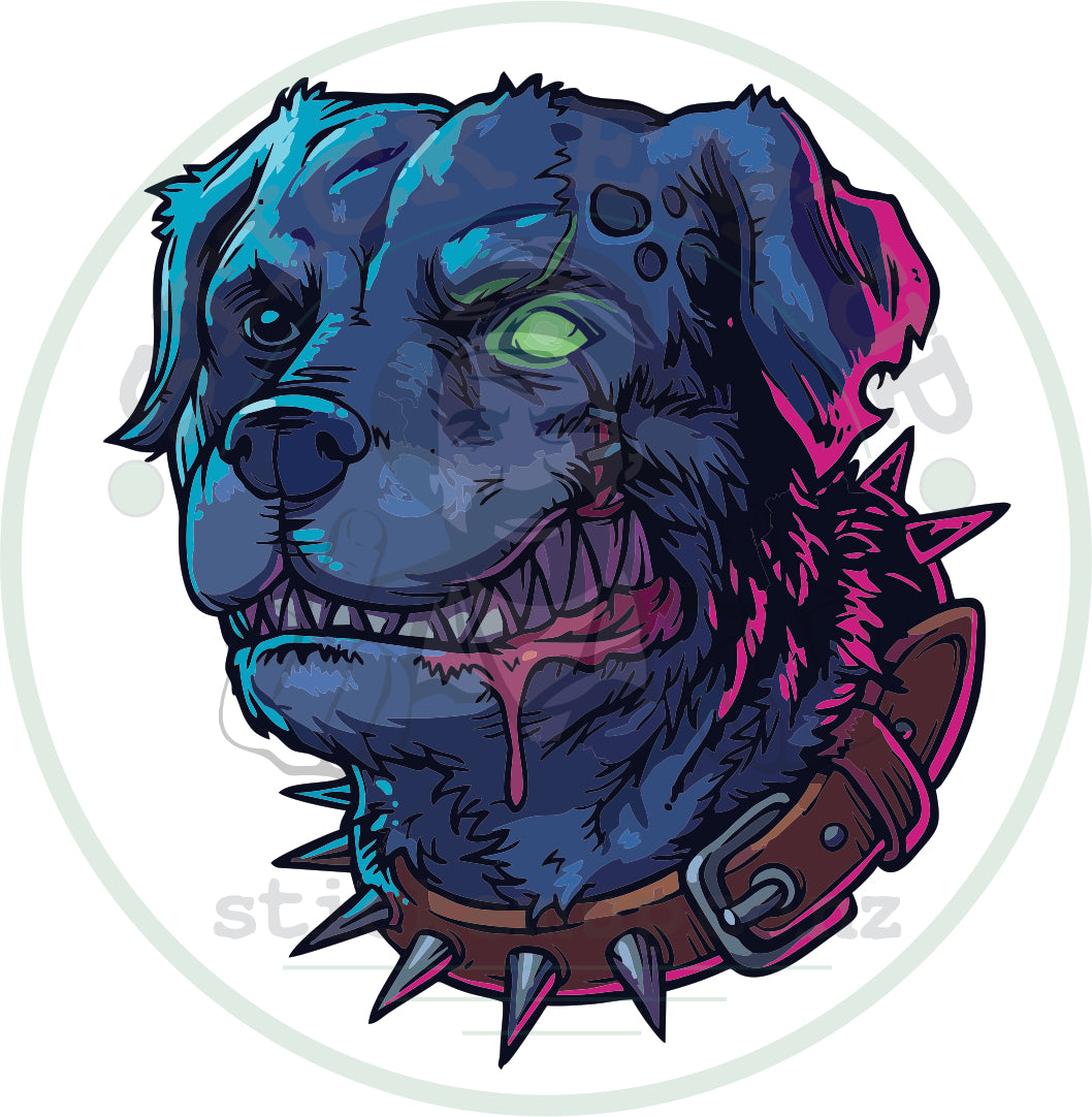 Zombie Dog Sticker – Stick Em' Up